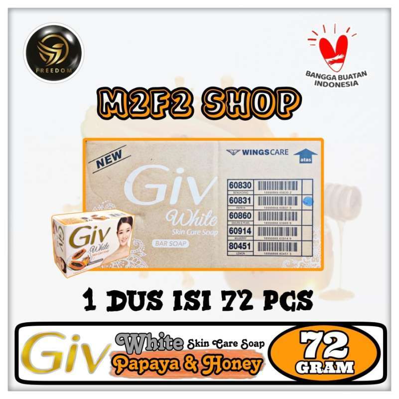 Promo Giv White Skin Care Sabun Mandi Batang Papaya And Honey 72 Gr Kemasan Karton Diskon 14