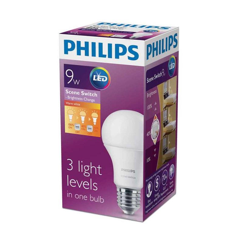 Jual Philips Led Scene Switch 3 Step Light Level Bohlam Lampu - Kuning ...