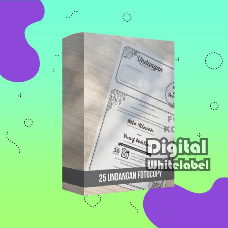 Promo 25 Designs Undangan Fotocopy Format CorelDraw Versi15 Diskon 88% ...