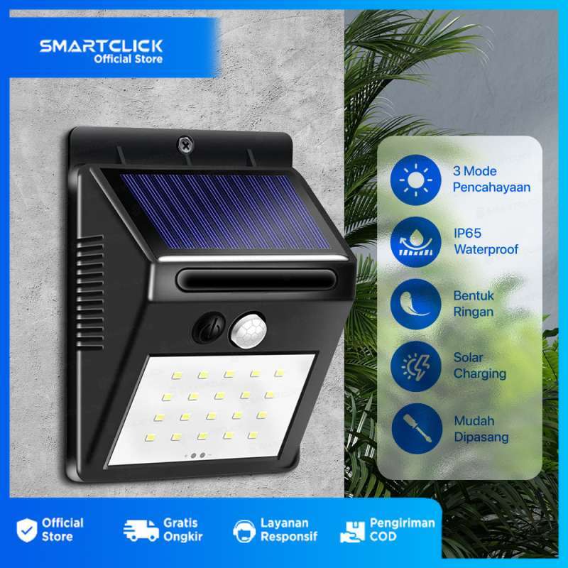 Promo Lampu Solar LED Otomatis Sensor Gerak Tenaga Surya - 30 LED ...