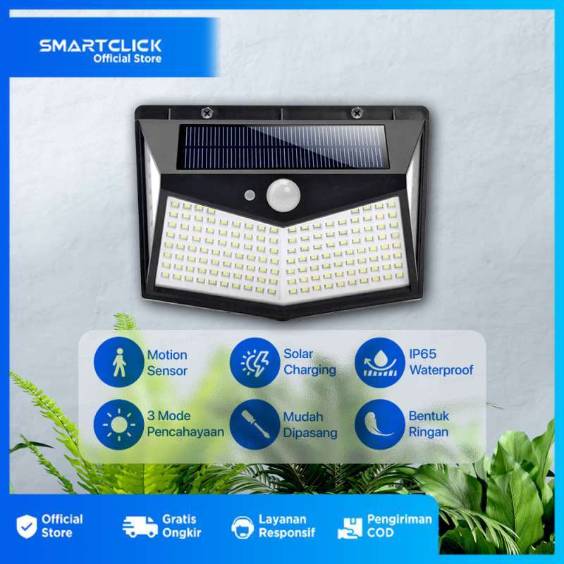 Promo Lampu Solar LED Otomatis Sensor Gerak Tenaga Surya - 212 LED ...