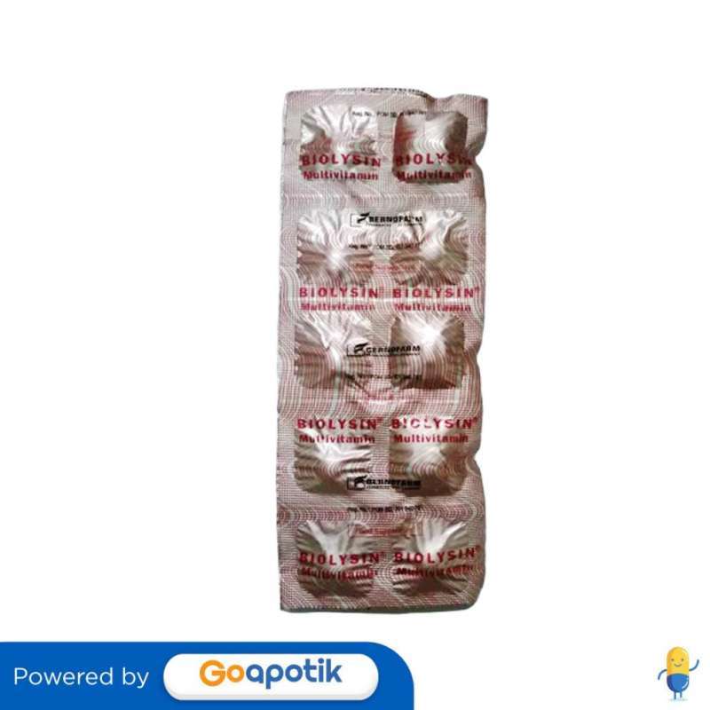 Jual Biolysin Strip 10 Tablet Di Seller D. Apotek - Asam Kumbang, Kota ...