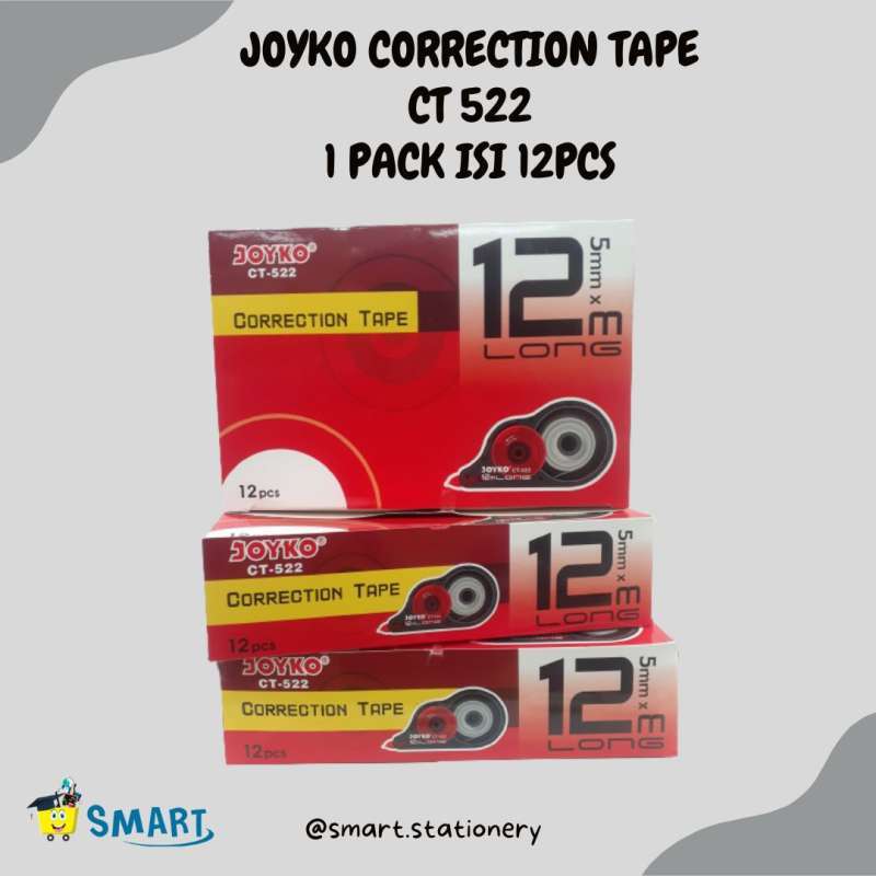 Jual Joyko Correction Tape Ct 522 (12pcs) Di Seller Smart Stationery ...
