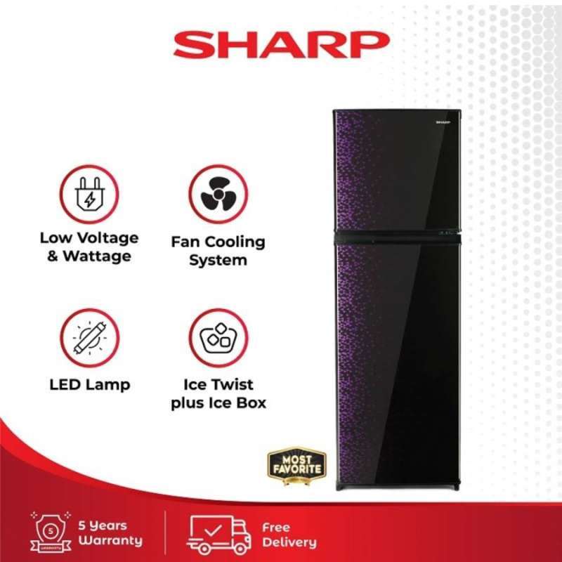 Promo Kulkas 2 Pintu SHARP SJ-316MG-GB Extra Big Freezer Diskon 3% di ...
