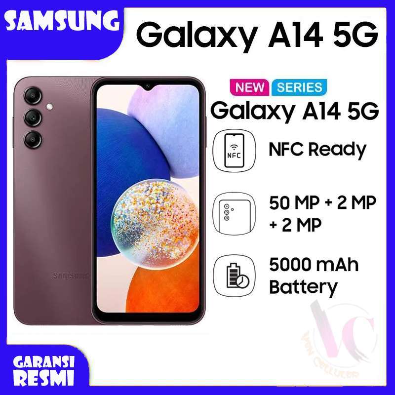 Jual Samsung Galaxy A14 5G Ram 6/128 + Adapter 15W Garansi Resmi di ...