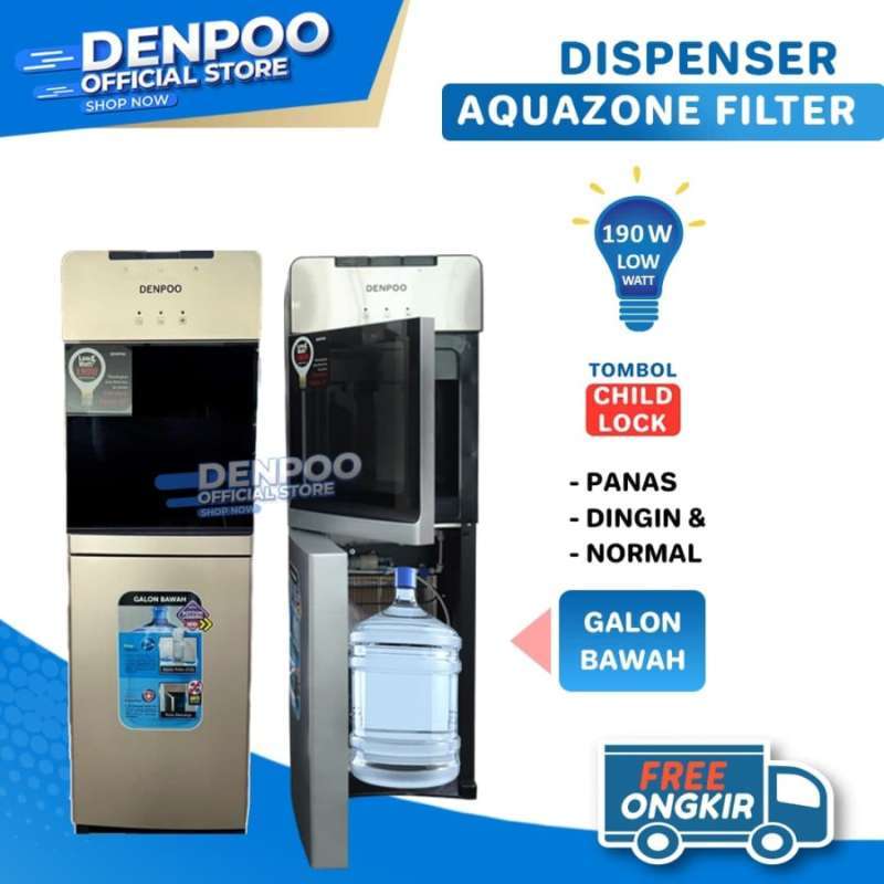 Promo Denpoo Dispenser Aquazone Filter Galon Bawah Compressor With ...