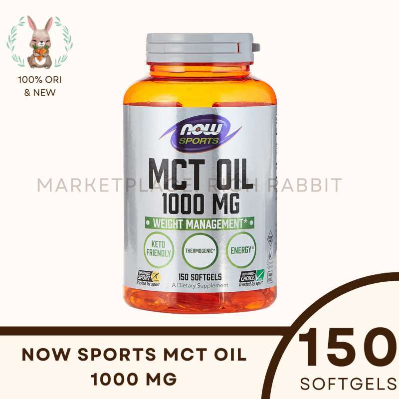 Jual Now Sports MCT Oil 1000 mg Weight Management Keto Friendly 150 ...