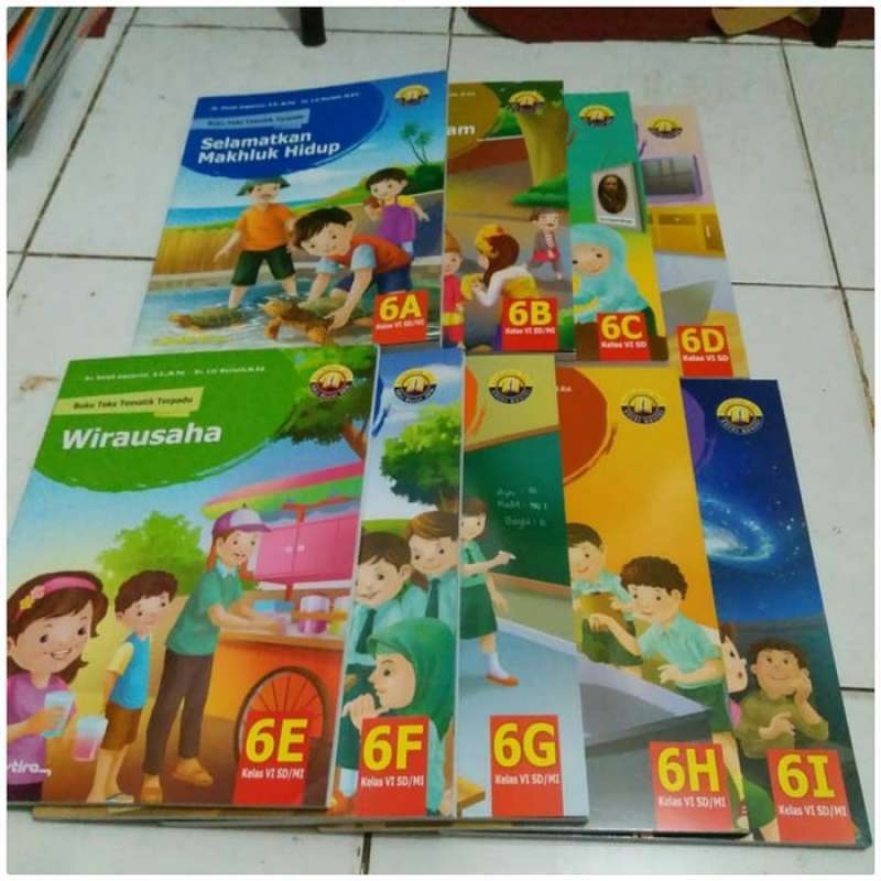 Promo Buku Teks Tematik Terpadu Untuk SD Kelas 6A 6B 6C 6D 6E 6F 6G 6H 6I Diskon 23% di Seller ...