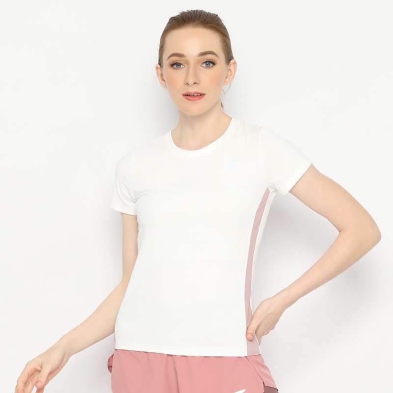 Jual Felco Running Active Shirt White Woman || Baju Kaos Olahraga Putih ...