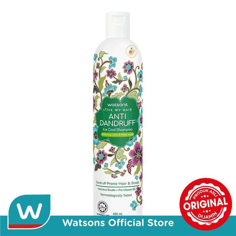 Promo WATSONS Ani-Dandruff Ice Cool Shampoo 400ml Diskon 15% di Seller ...