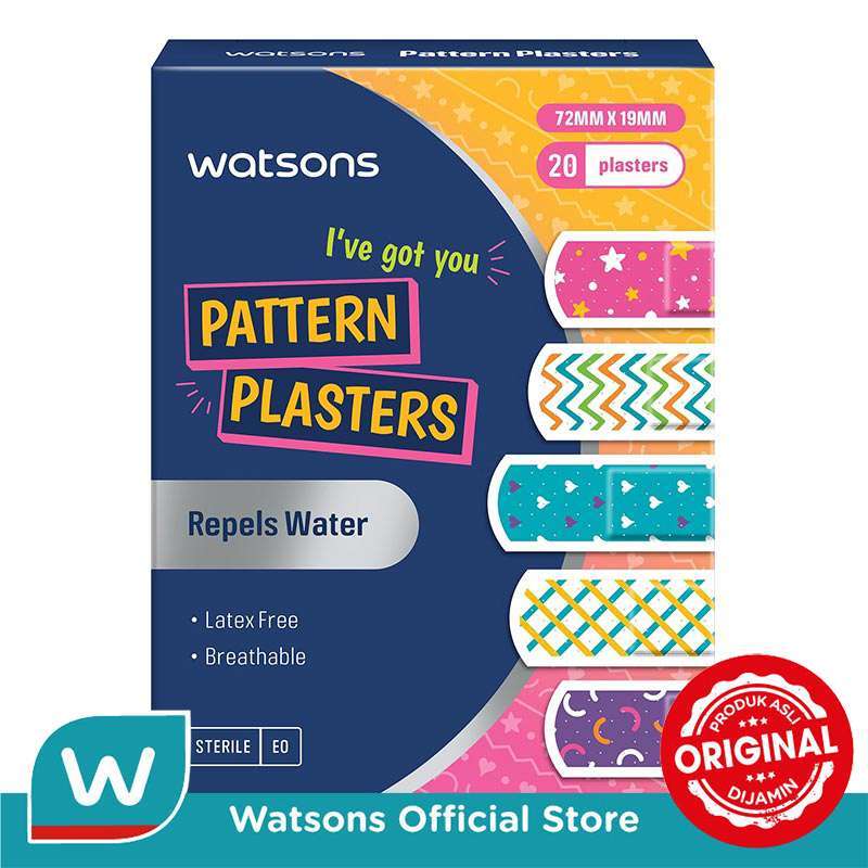 Promo Watsons Pattern Plaster 20S Diskon 17% di Seller WATSONS Official ...