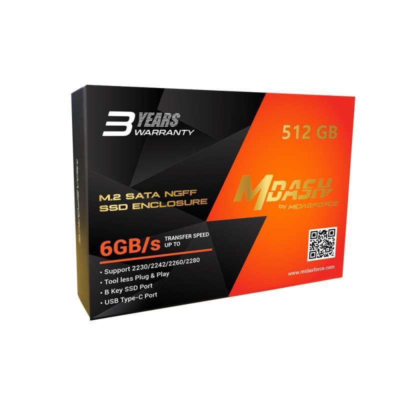 Jual Portable External SSD M2 512GB Midasforce Mdash di Seller Garuda ...