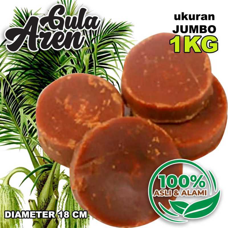 Jual Gula Aren Alami 100% ukuran Jumbo berat 1KG / Gula Aren Asli ...