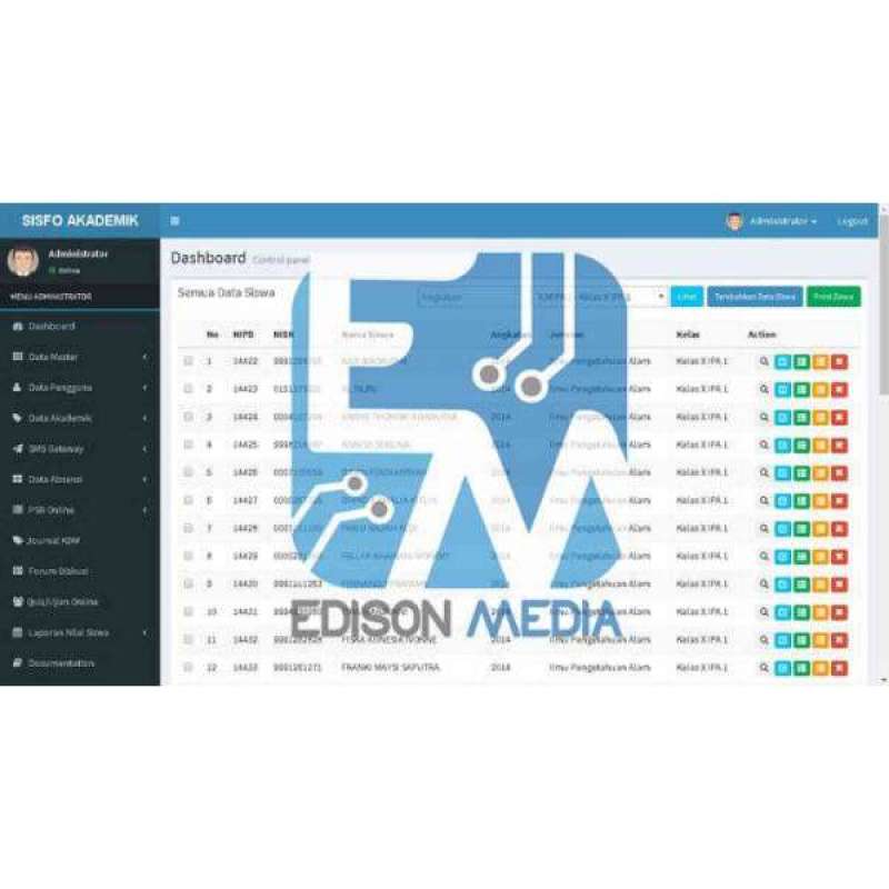 Jual Source Code - Aplikasi Sistem Akademik Sekolah Berbasis Web - Terlaris Di Seller P-store ...