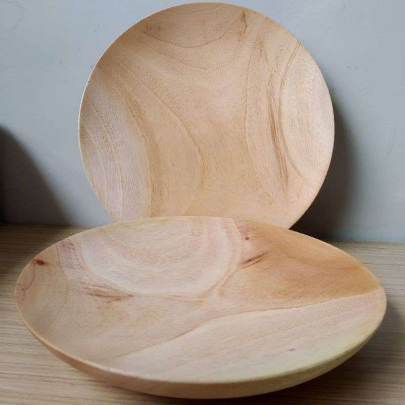 Jual Piring Kayu Mahoni diameter 20cm di Seller Natural Craft ...
