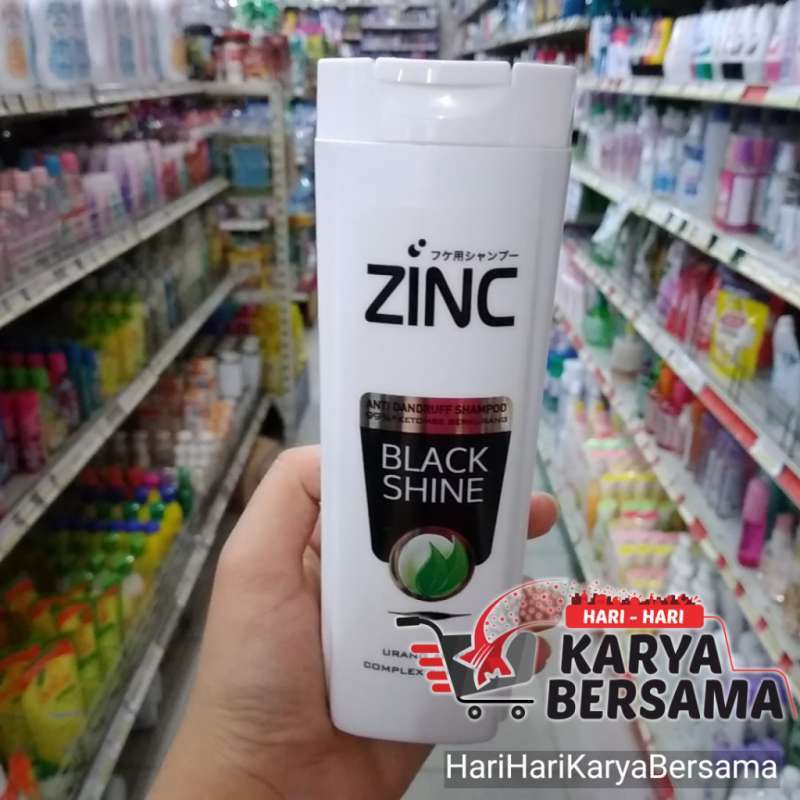 Jual SHAMPOO ZINC ANTI DANDRUFF BLACK SHINE BOTOL 170ML di Seller ...