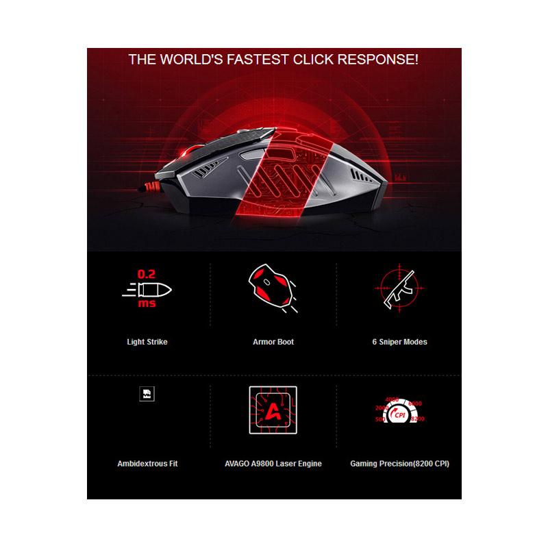 Jual A4TECH Bloody TL80 Terminator Laser Gaming Mouse di Seller ...
