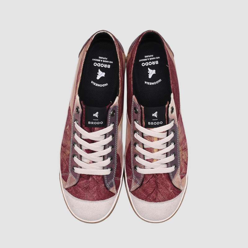 Jual Brodo - Vantage Sepatokimin Lo - Eco Print White Gs - White 42 Di ...