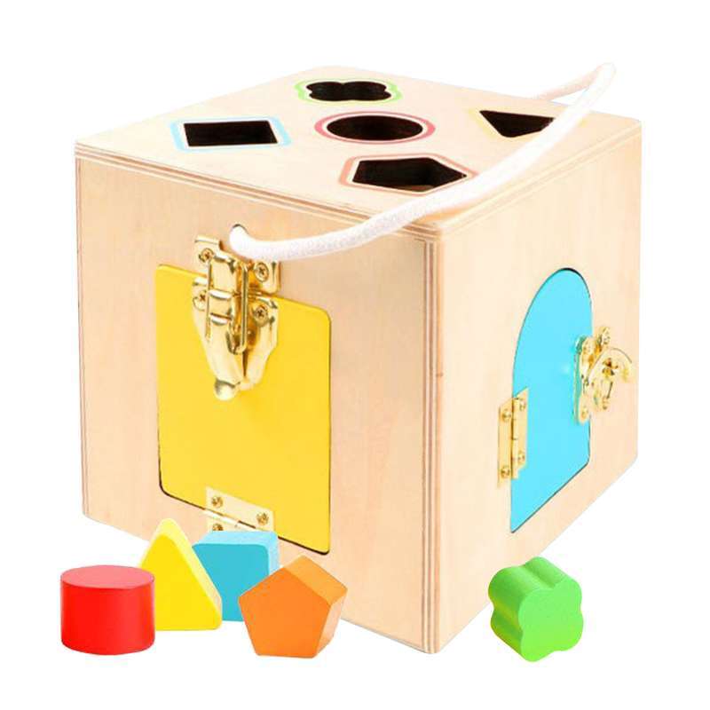 Jual Montessori Lock Box Toy Preschool Kids Early Educational Puzzle ...