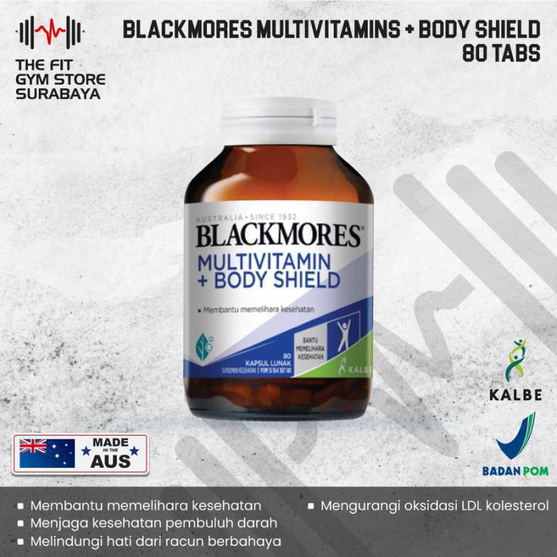 Jual Blackmores Multivitamin + Body shield 80 Tablets BPOM For immunity ...