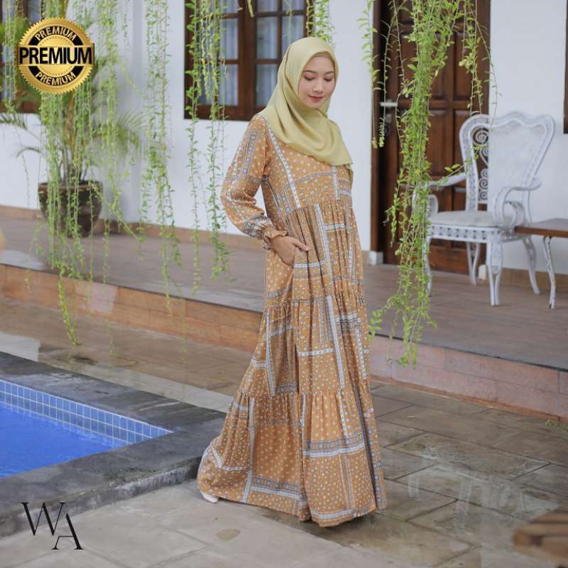 Jual DEVINA MUSTARD BY WEARMOURA HOMEDRESS CANTIK COCOK UNTUK IBU HAMIL ...