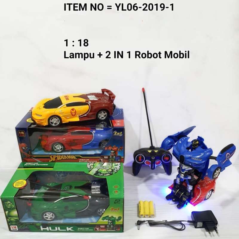 Jual MAINAN RC MOBIL ROBOT TRANSFORMER KARAKTER REMOTE CONTROL YL06 ...