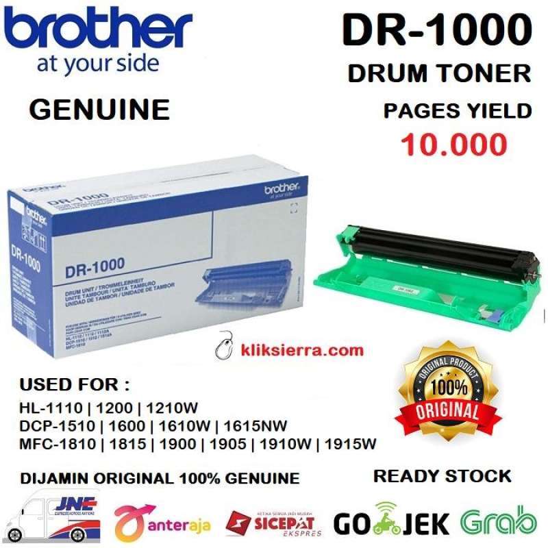 Jual BROTHER Drum DR-1000 | DR1000 Dijamin ORIGINAL 100% Barang Baru di ...