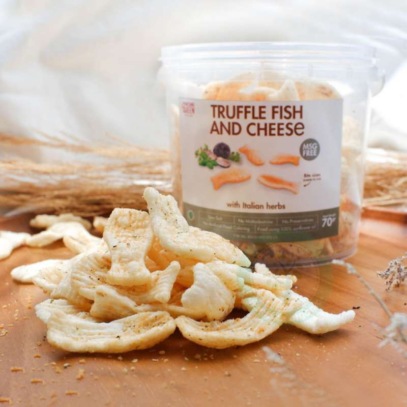 Jual Truffle Fish And Cheese Crackers / Cemilan Sehat Kerupuk Keju NO ...