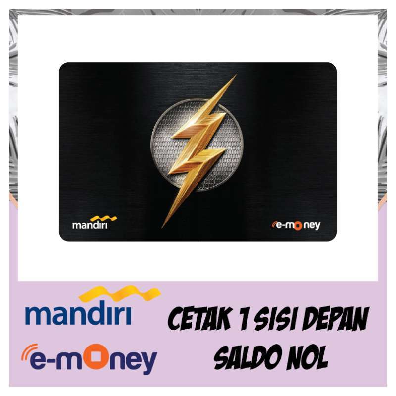 Jual Kartu Etoll Mandiri Emoney Kartun Anime Superhero Logo The Flash ...