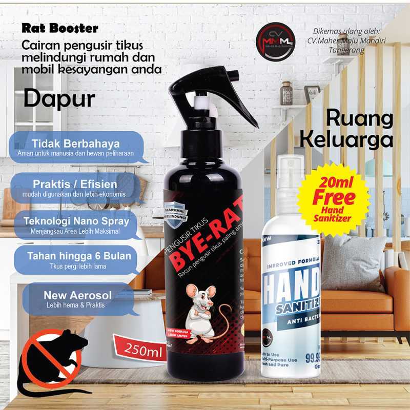 Promo (FREE MASKER KN95) RACUN CAIRAN PENGUSIR TIKUS ANTI TIKUS SEMPROT ...