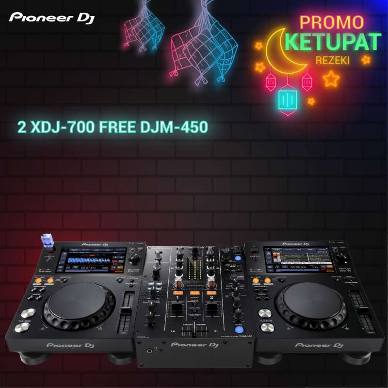 Jual Pioneer DJ Controller 2 unit XDJ-700 +1 unit Mixer DJM-450 di ...