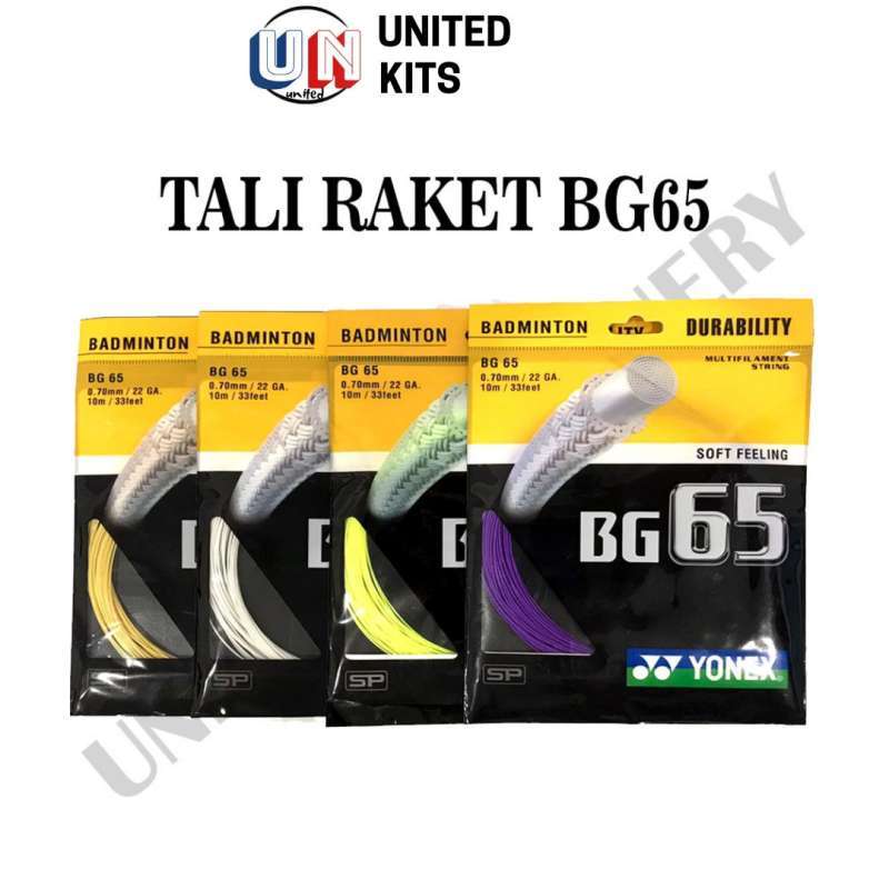 Jual UNITEDKITS TALI RAKET-SENAR RAKET BG65-BEST SELLER TITANIUM STRING ...