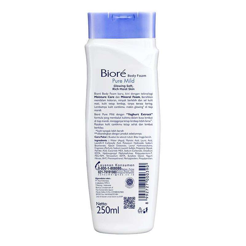 Jual Biore Pure Mild Bottle Body Foam [250 Ml] Di Seller Watsons ...