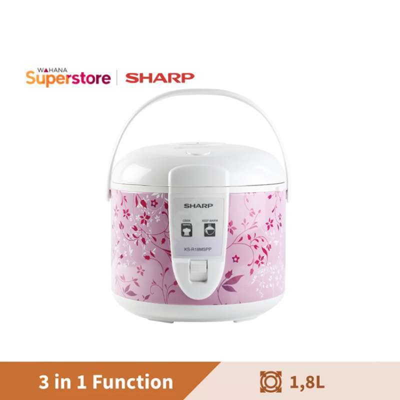 Promo Sharp Ks-r18ms-pp Rice Cooker - Purple [1.8 L] Diskon 3% Di ...