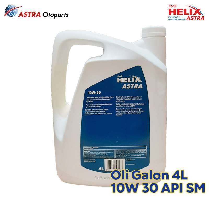 Jual Astra Shell Helix 10w-30 Api Sm 4 Liter Di Seller Astra Otoparts ...