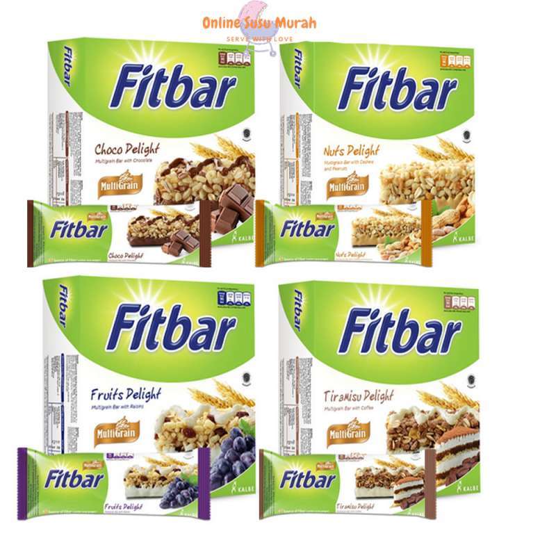 Jual Fitbar Multigrain Rasa Tiramisu Dellight 1 Pack Isi 5x22gr Camilan ...