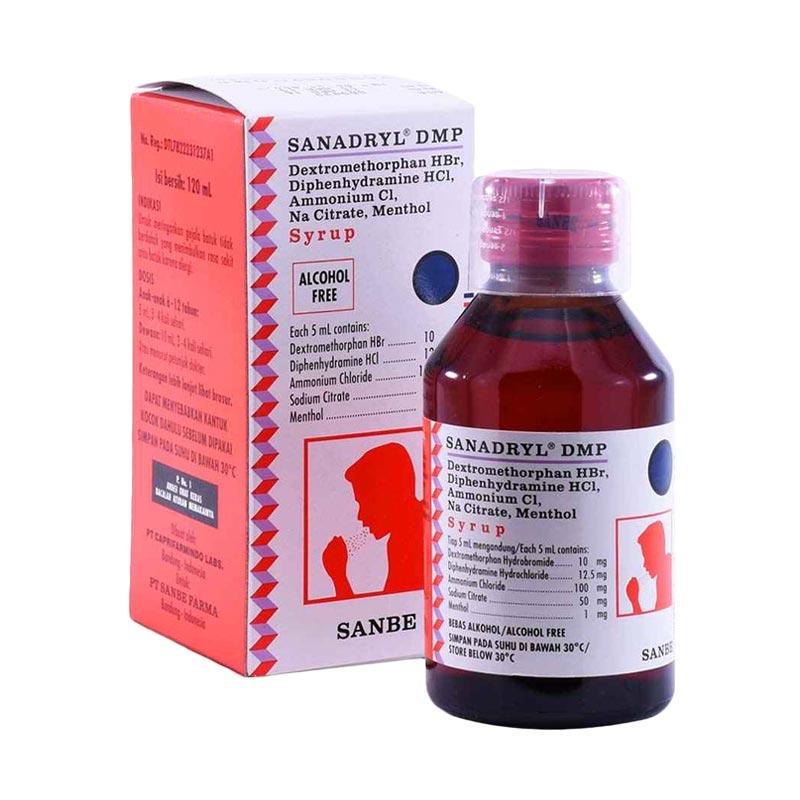 Jual Sanbe Farma Sanadryl Dmp Sirup Obat Batuk [120 Ml] Di Seller ...