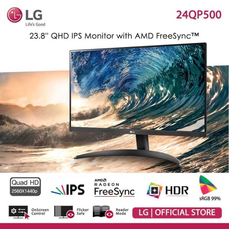 Jual LG 24QP500-B 23.8'' QHD IPS Monitor with AMD FreeSync™ di Seller ...