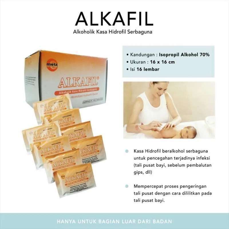 Jual Alkafil Alkoholik 16s Kasa Hidrofil Serbaguna Isi 16 Lembar U ...