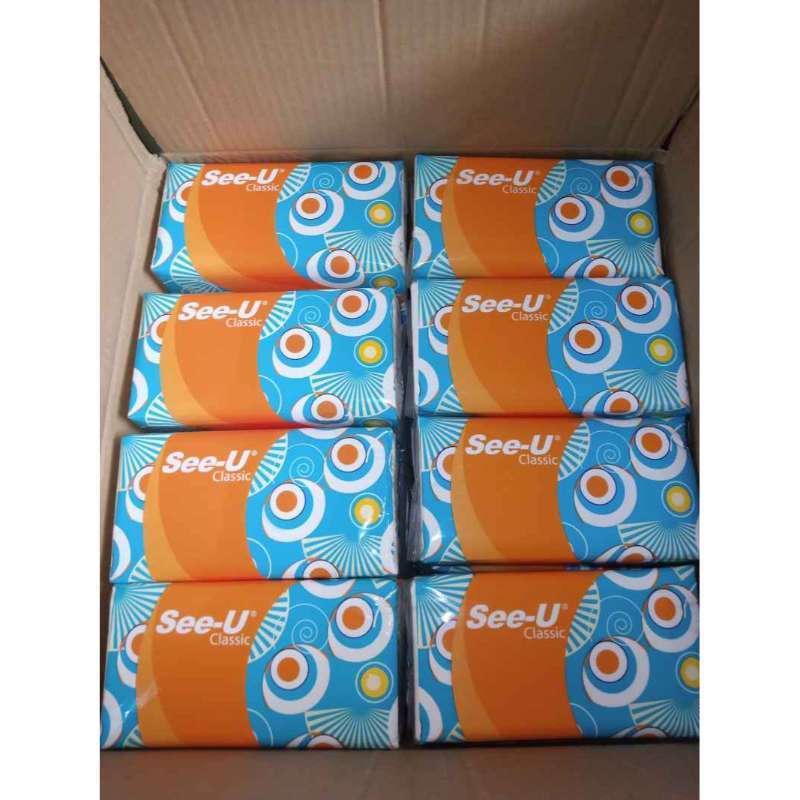 Jual [ 1 Dus 40 Pack] Tissue See-u 250 Sheets Facial Tissue Tissu See-u ...