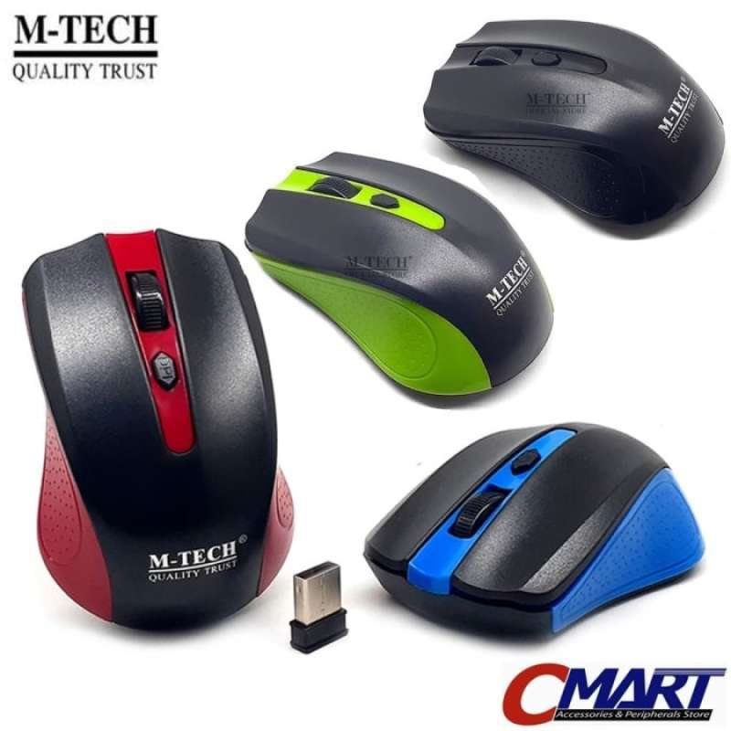 Promo M-Tech Mouse Wireless 6005 Original - MTC-MS-SY6005 - Biru Diskon ...