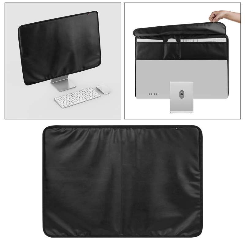 Jual Monitor Dust Cover PU Leather Antistatic Display HD Panel Case ...
