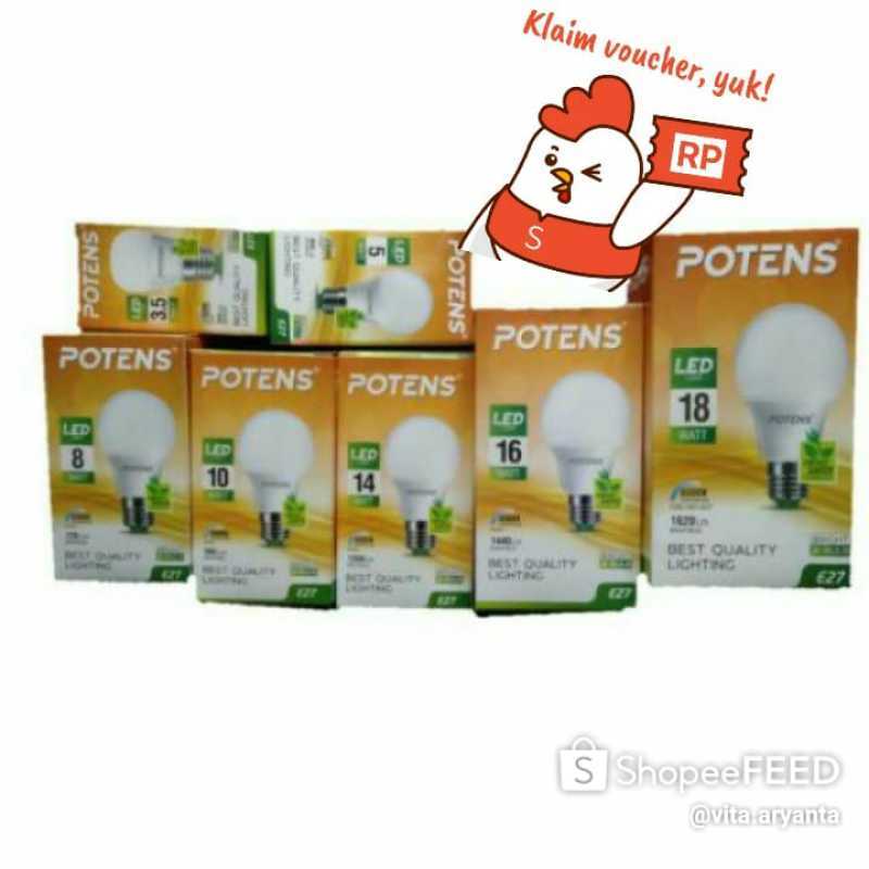 Jual Potens Led Bulb, Panel All Watt, All Varians - LED BULB 10W di ...