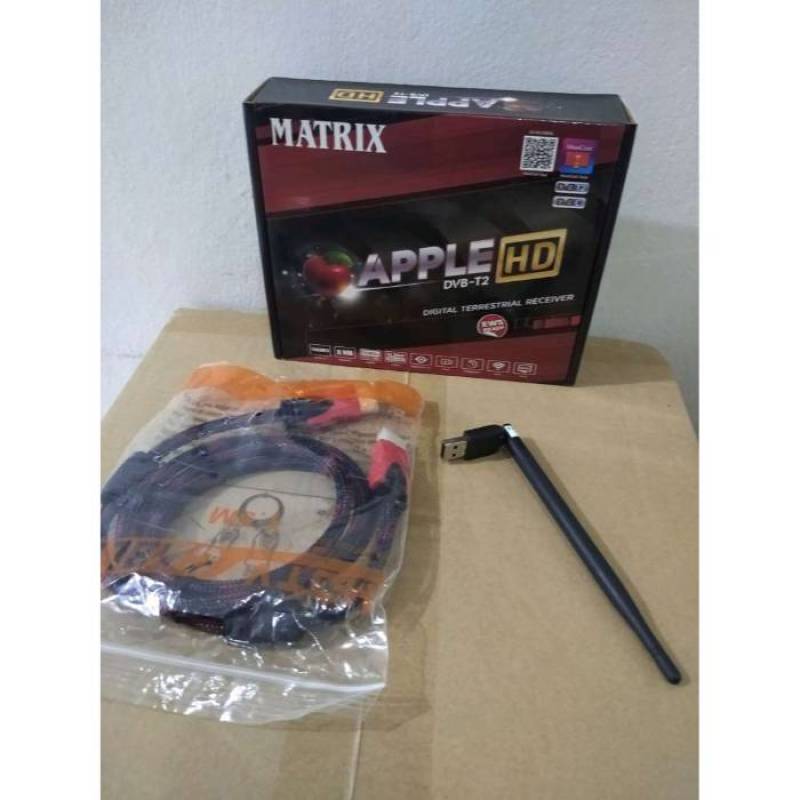 Jual Set Top Box Tv Digital Matrix Apple Hd Box Merah Ada Hdmi Serat ...