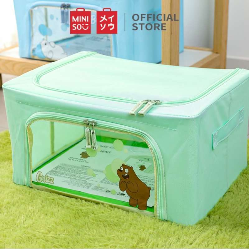 Jual MINISO We Bare Bears Rak Box Kain Serbaguna Storage Kotak ...