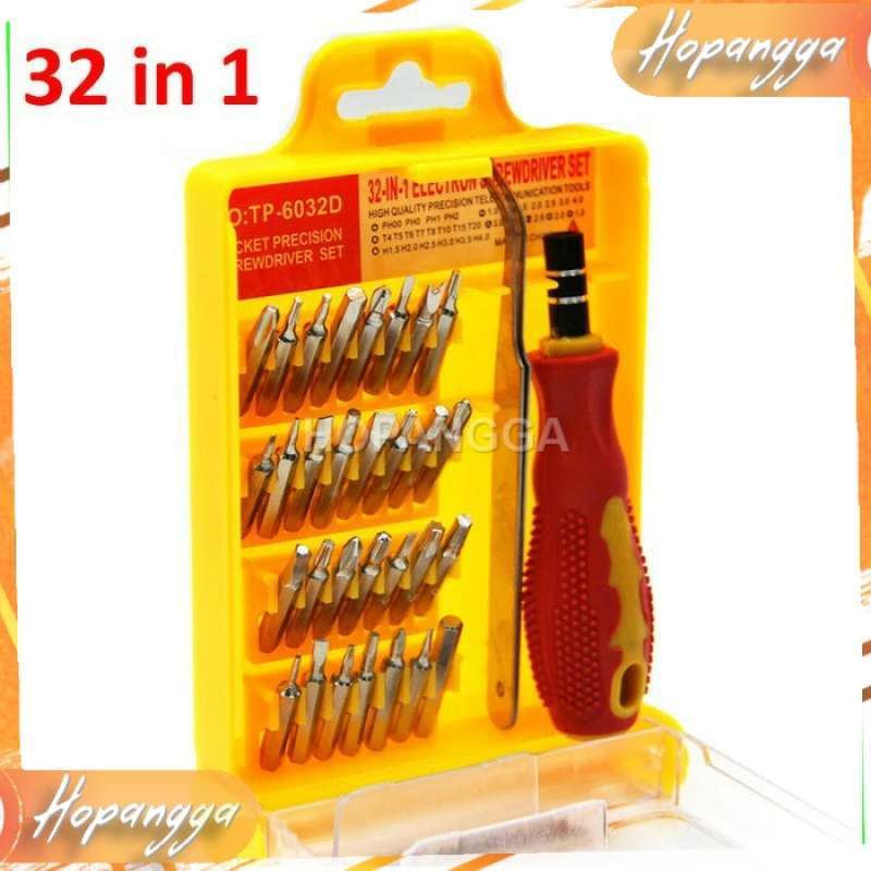 Jual Kit Obeng Set 32 in 1 Serbaguna Lengkap Dengan Pinset di Seller ...