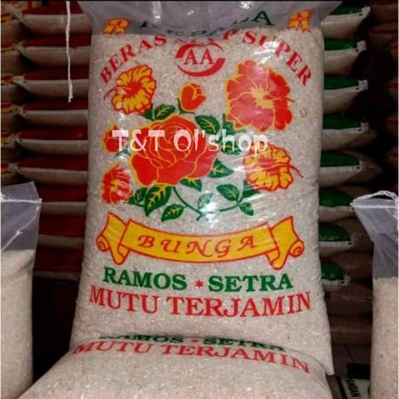 Jual Beras Cap Bunga 5 kg Ramos Setra di Seller T & T Ol'shop - Cakung ...
