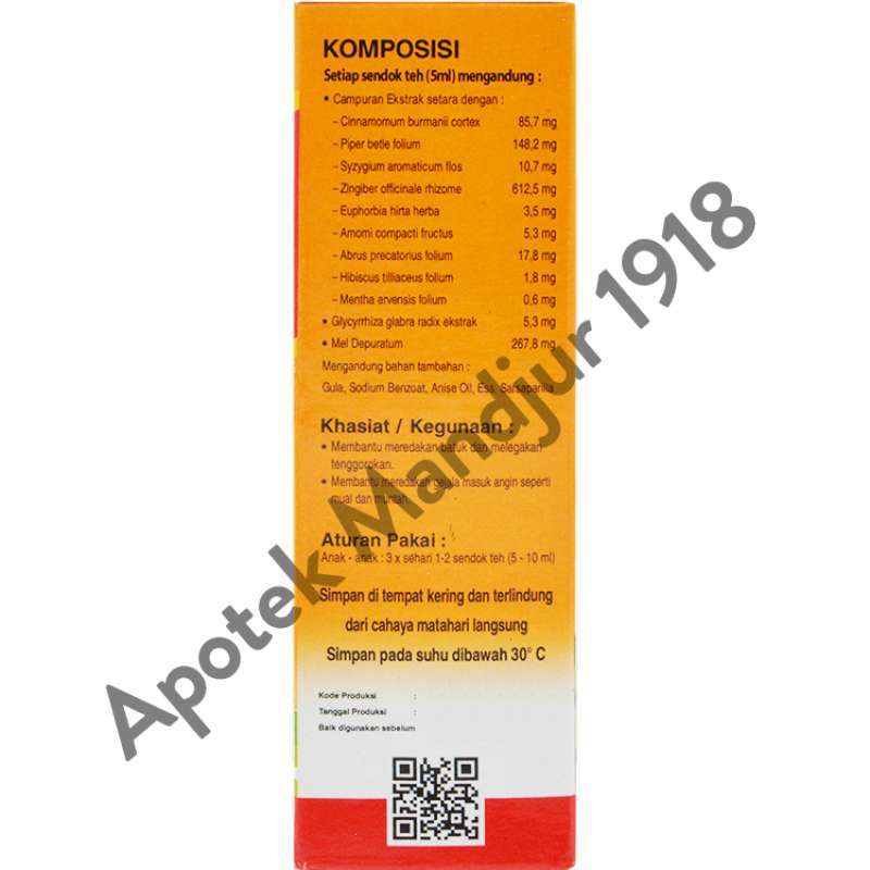 Jual Laserin Madu 100 Ml - Sirup Obat Batuk Anak Di Seller Apotek ...