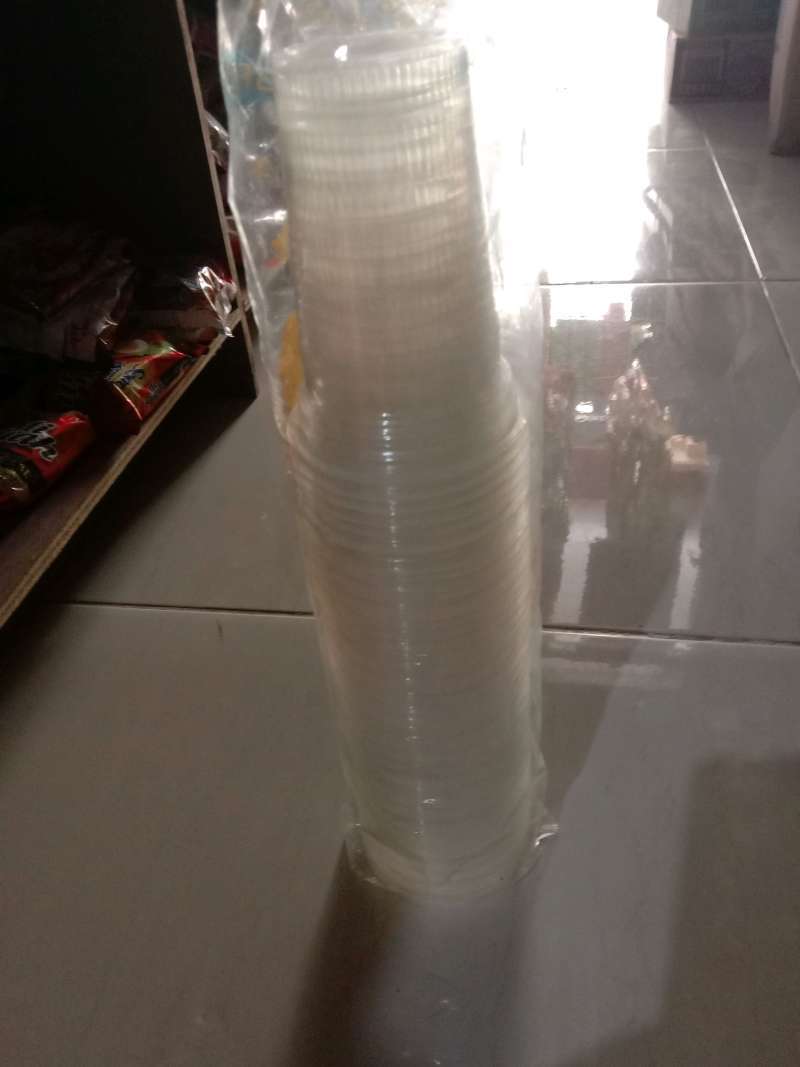 Promo Gelas OZ Bening/Gelas Pop Ice/Gelas Jus isi 50 pcs ukuran 14 - 12 ...