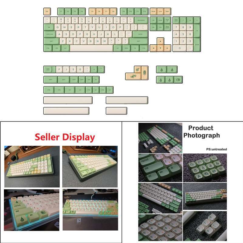 Promo Retro Ethermal, Dye Sublimation fonts Keycaps, Wired USB ...